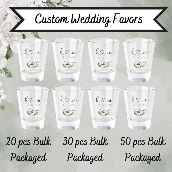 Wedding Shot Glasses - Etsy