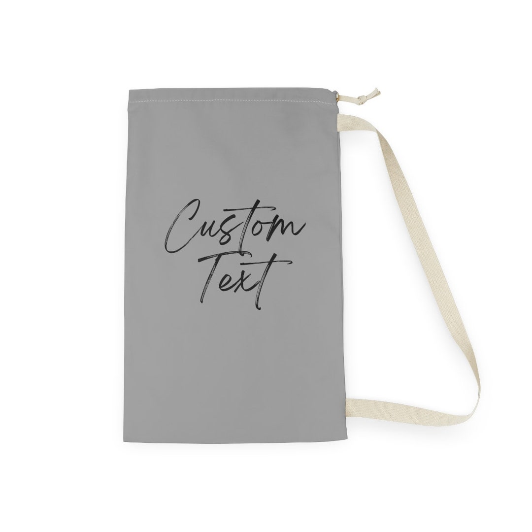 PERSONALIZED LAUNDRY BAG Custom Bathroom Organizer Dirty Clothes Bag ...