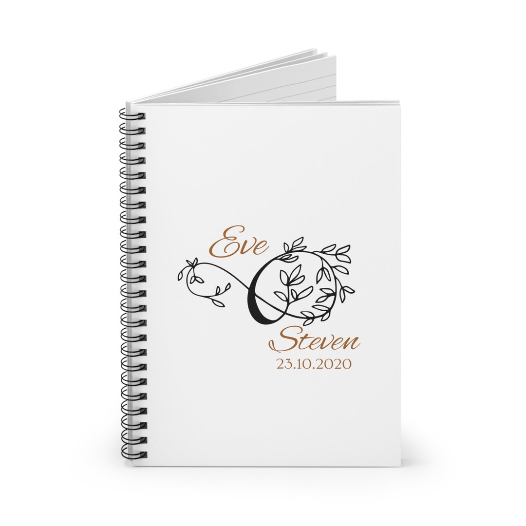 WEDDING PLANNING Spiral NOTEBOOK Bridal Shower Journal Minimalist ...