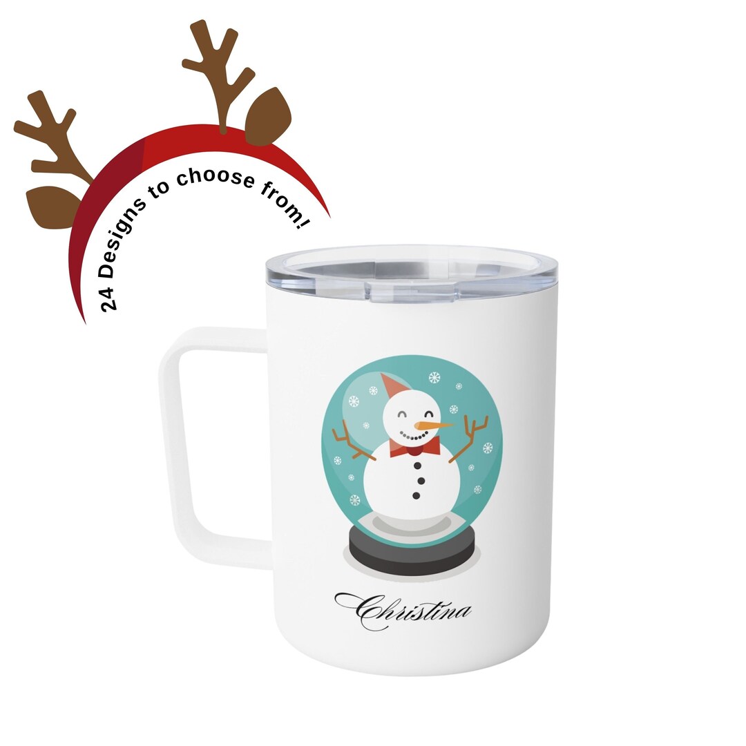 Personalized Snowglobe Mug: Kids Christmas Hot Cocoa Mug 10oz - Etsy