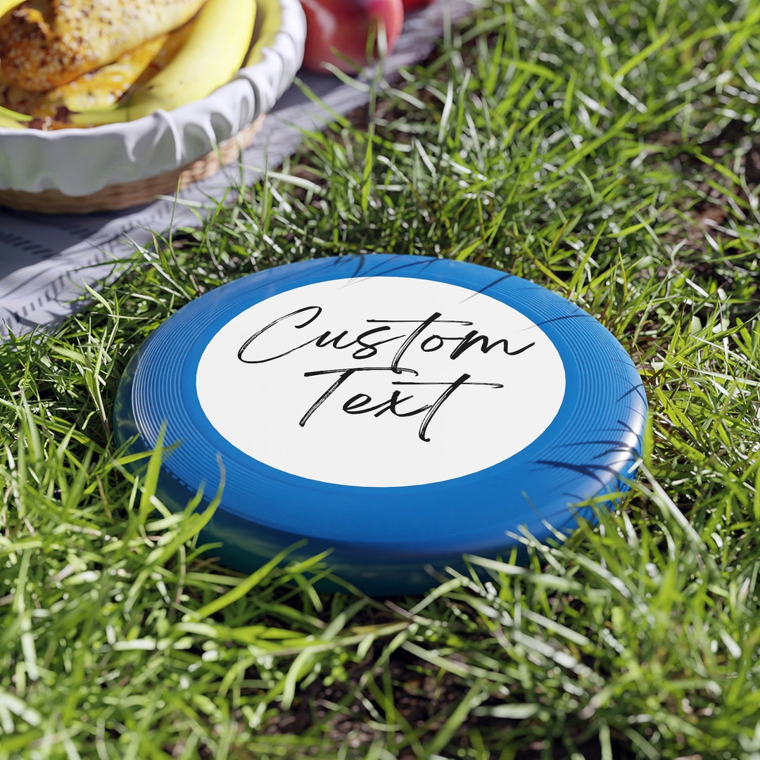 PERSONALIZED NAME FRISBEE in 5 Colors Custom Text Printed - Etsy