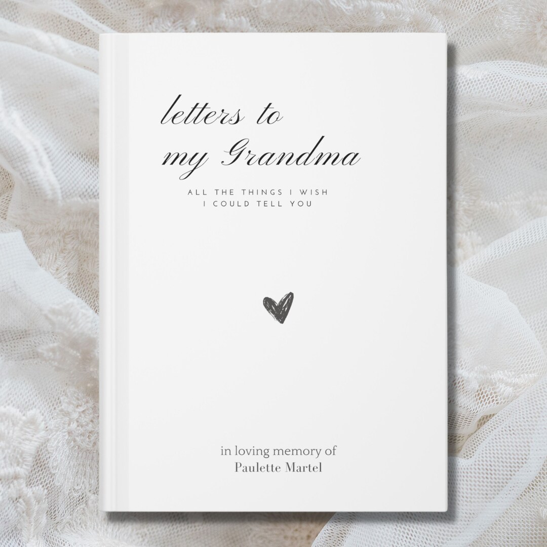 Personalized Letters to Grandma Notebook: Memorial Gift - Etsy
