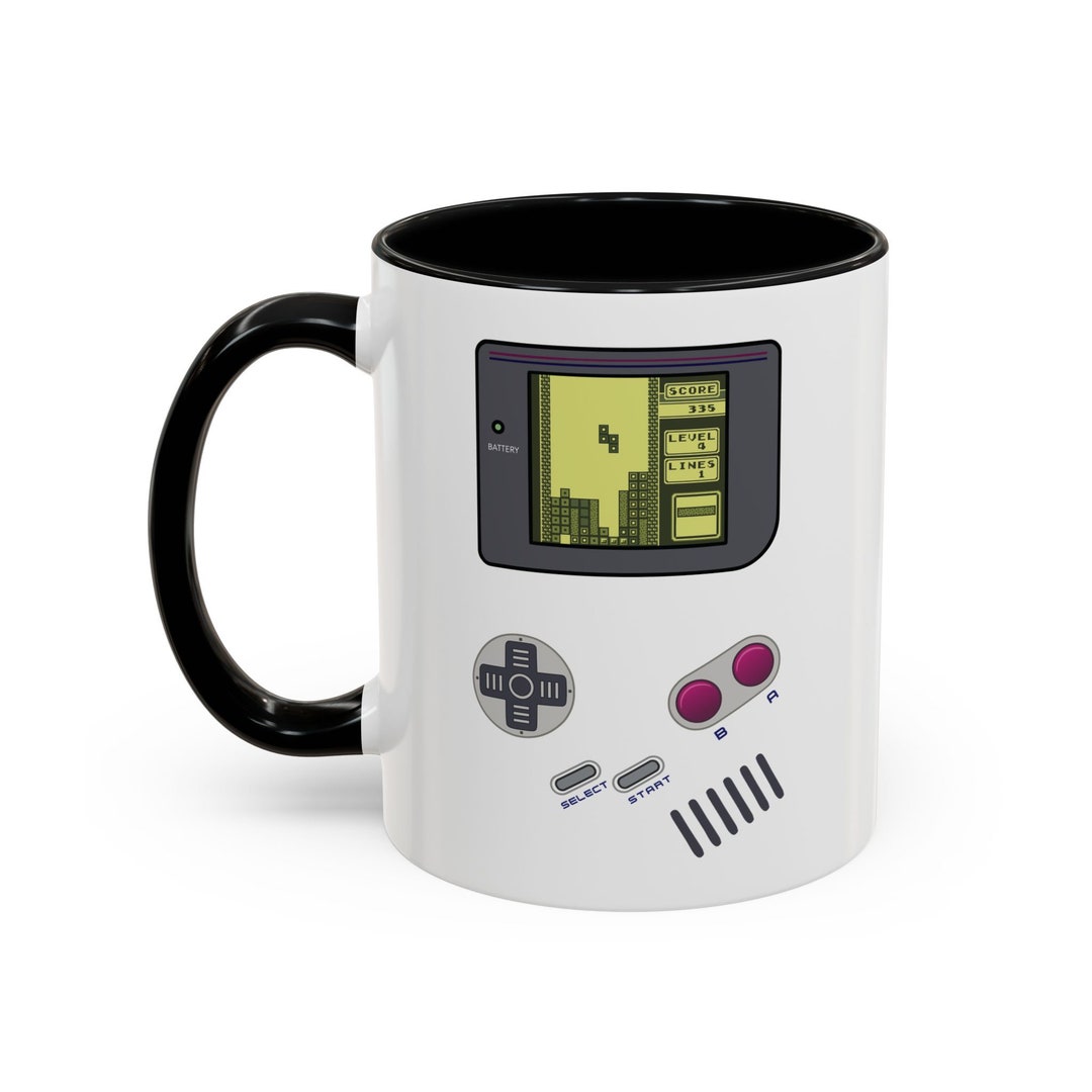 Tetris Coffee Mug Gift for Gamer With Retro Scenes Video Game Coffee ...