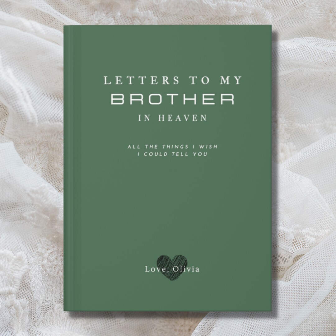 Custom Letters to My Brother Journal: Loss & Remembrance Gift - Etsy