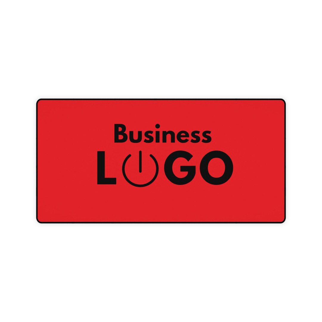 CUSTOM DESK MAT Business Logo Desk Pad Home Office Gifts Custom Logo ...