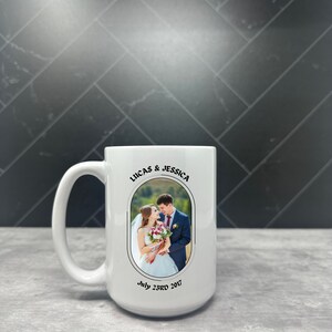 PERSONALIZED CALENDAR MUG Custom Photo and Date Mug 2 Sided Print Mug ...