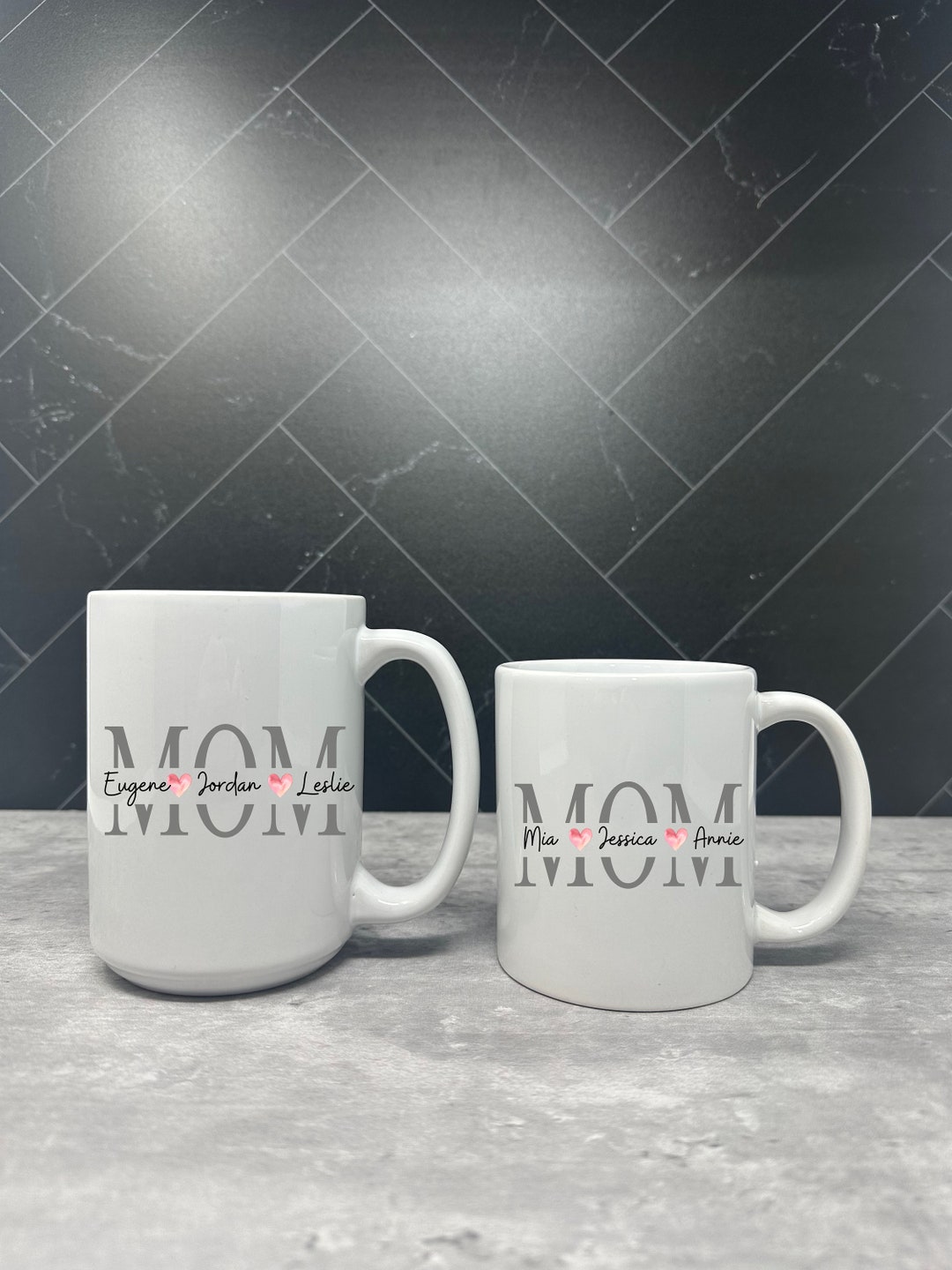 CUSTOM MOM Coffee MUG Kids Names Coffee Mug for Mom Mug With Kids Names ...