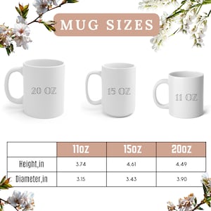 PERSONALIZED CALENDAR MUG Custom Photo and Date Mug 2 Sided Print Mug ...
