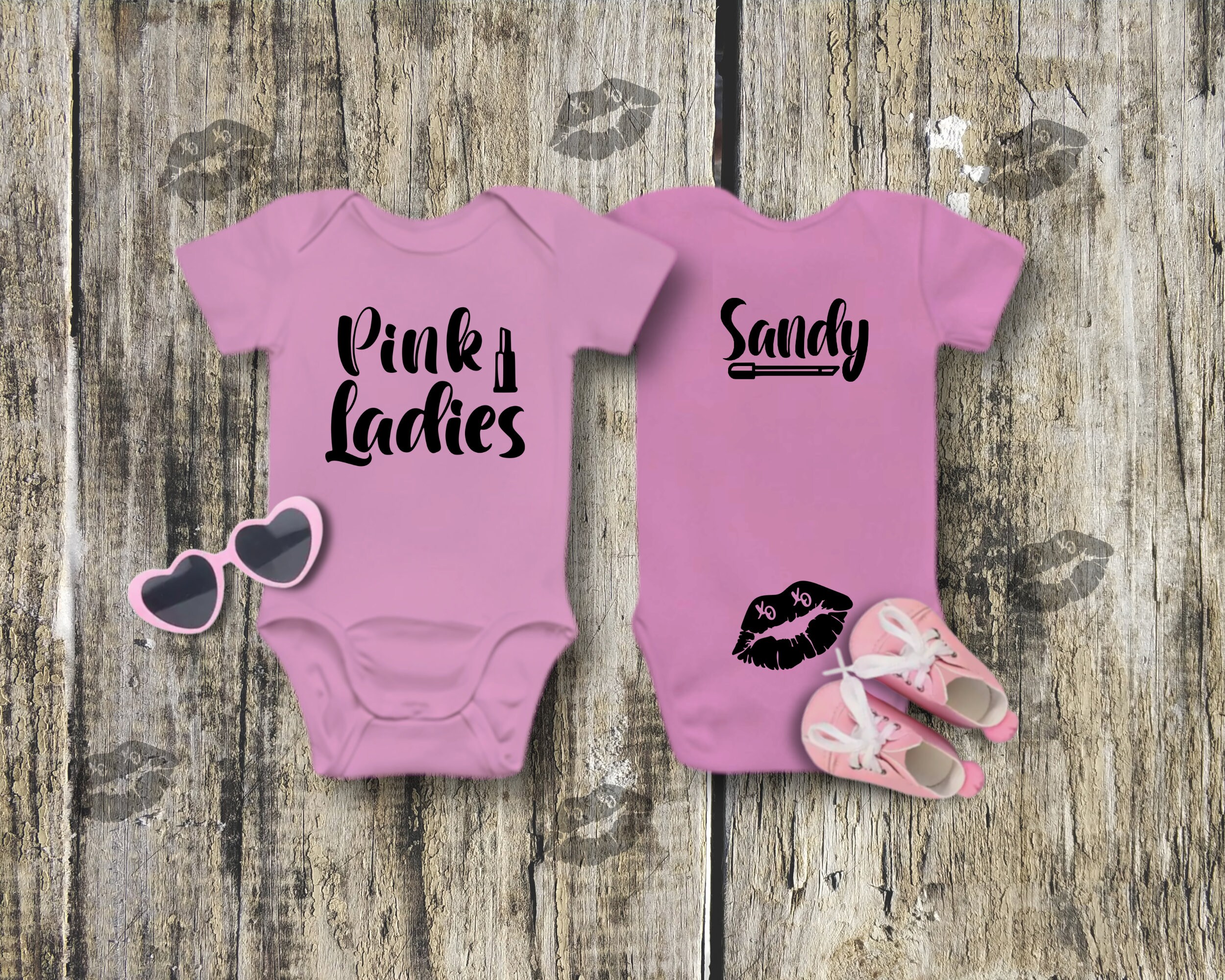 Pink Ladies Baby Sandy Girl Bodysuit Grease Baby Clothes Pink - Etsy