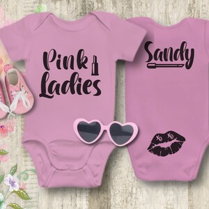 Pink Ladies Baby Sandy Girl Bodysuit Grease Baby Clothes Pink Ladies 3 ...