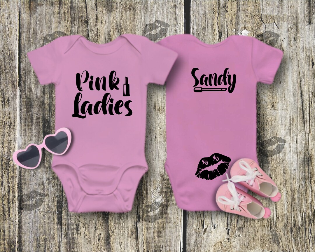 Pink Ladies Baby Sandy Girl Bodysuit Grease Baby Clothes Pink Ladies 3 ...