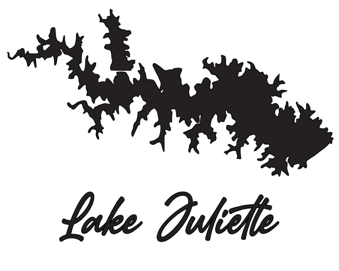 Lake Juliette Map Decal for Car Home Tumblr Laptop Ect. I Would ...