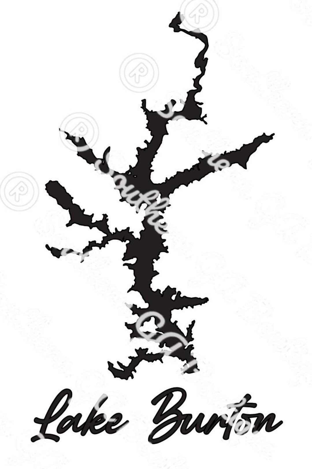 Lake Burton Map Decal for Car Home Tumblr Laptop Ect. I Would Recommend ...