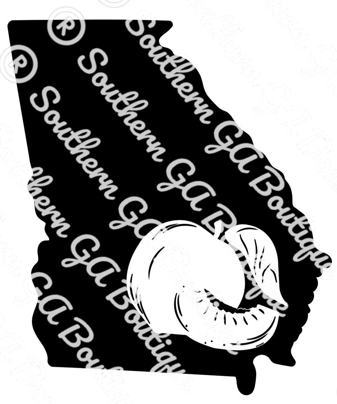 Georgia Peach Decal for Car Home Tumblr Laptop Ect. I Would Recommend 3 ...