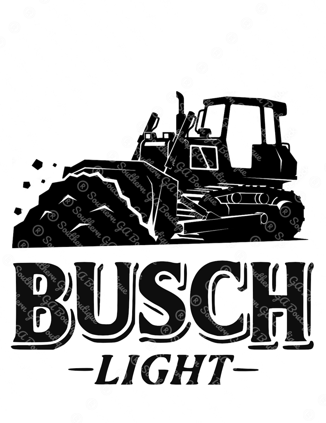 Bulldozer Busch Light Decal for Car Home Tumblr Laptop Ect. I Would ...