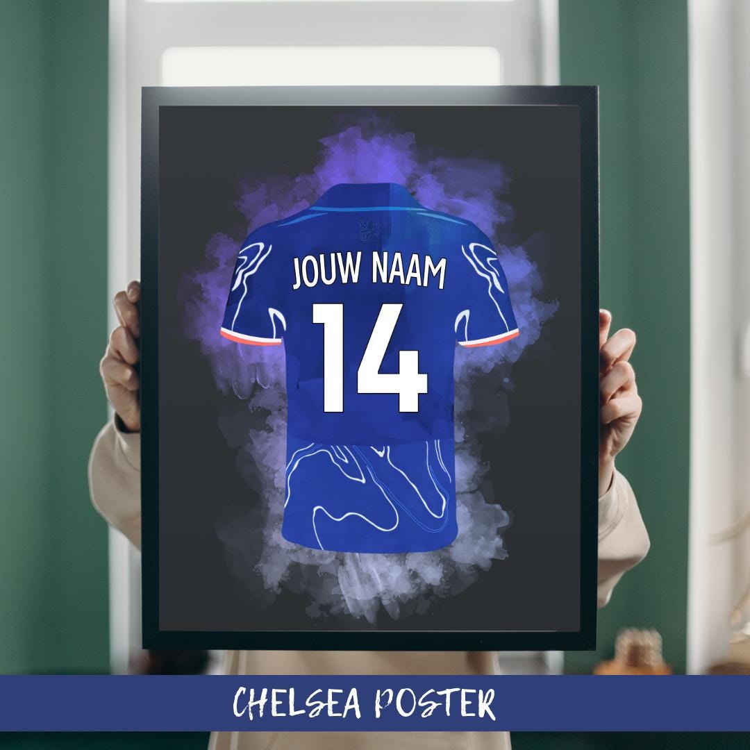 Chelsea Poster - Football Poster With Your Own Name and Number ...
