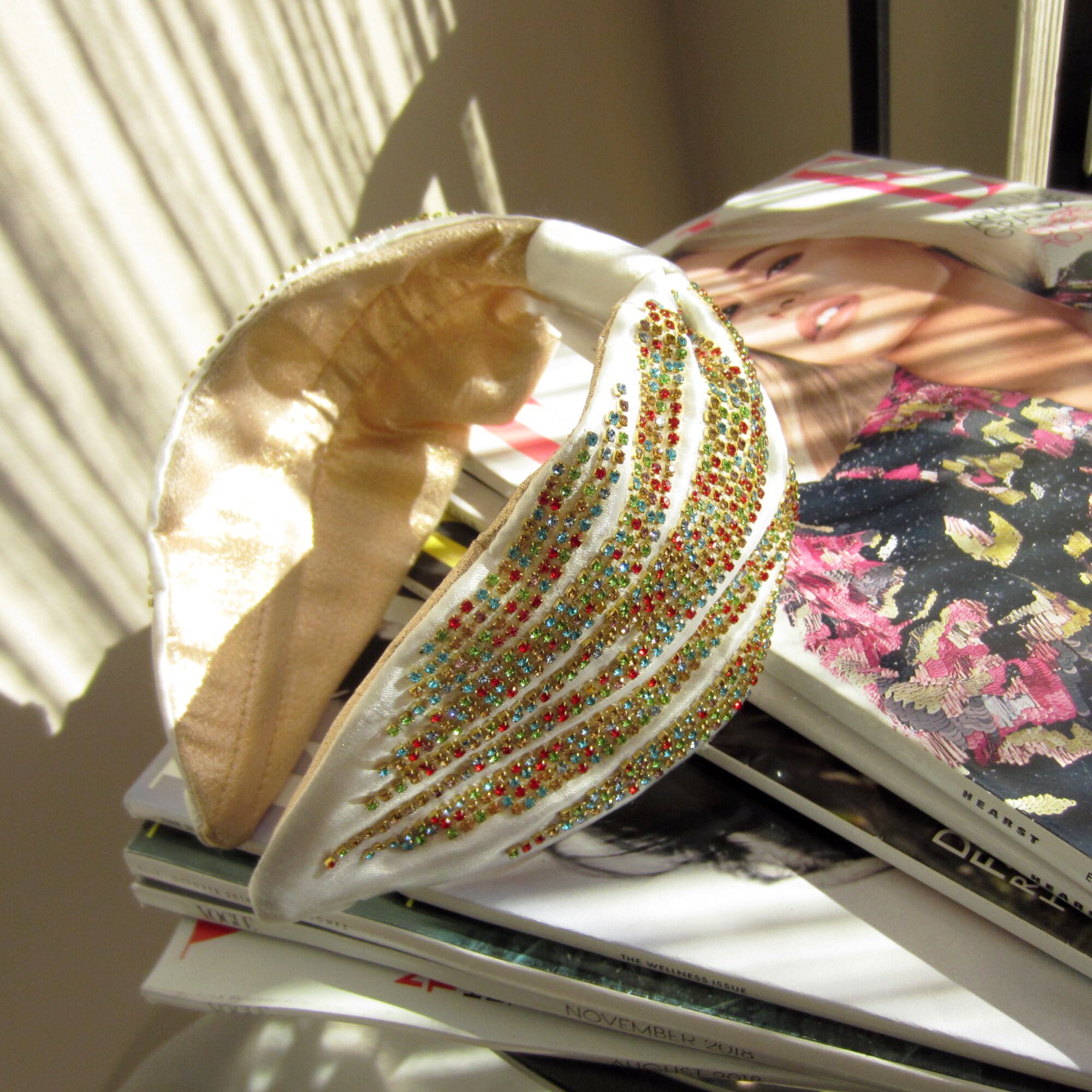 Rainbow Rhinestone White Party Headband, for Women Fashion Headband - Etsy