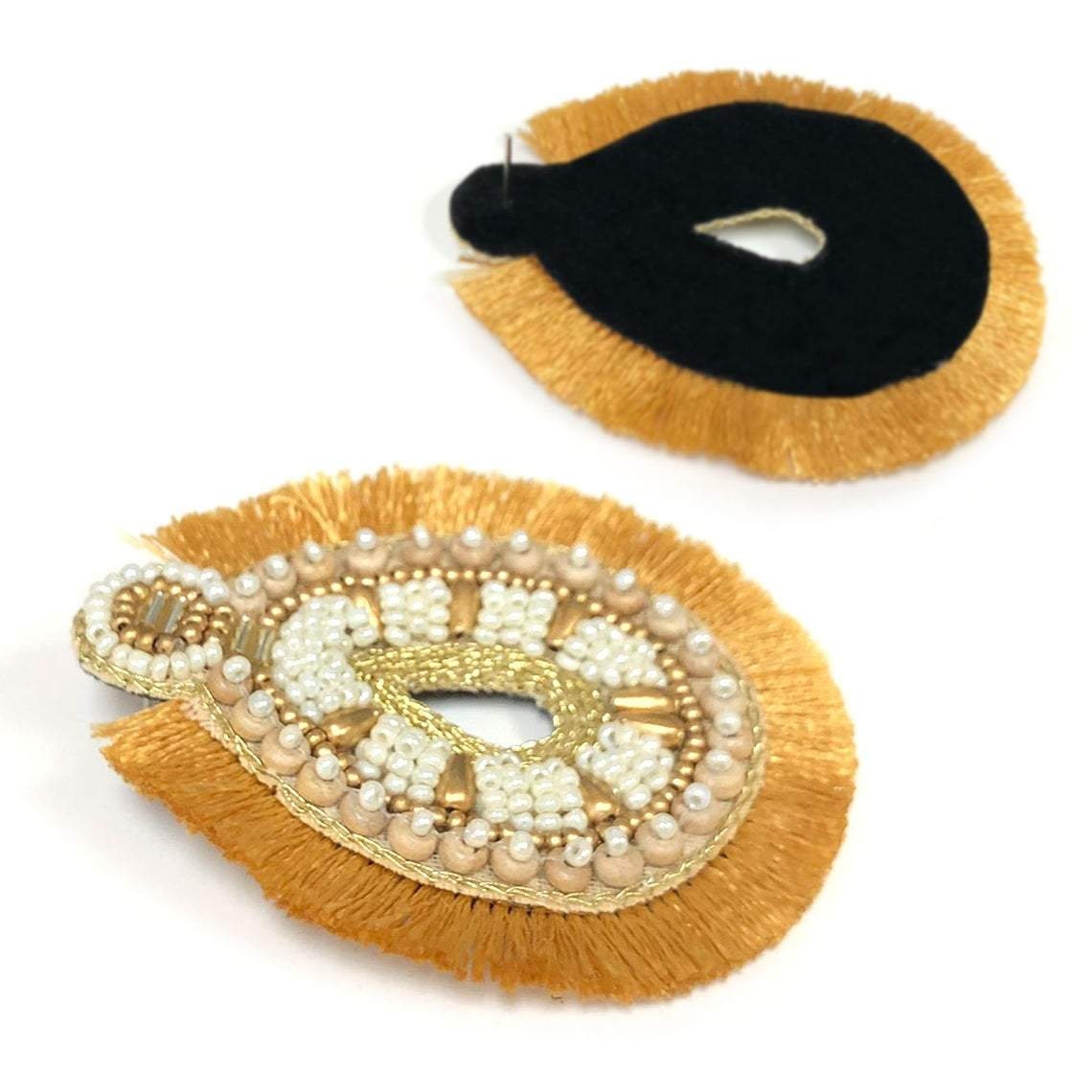 Farbe Quaste Perlen Statement Ohrringe, Damen Mode Quaste Boho Unikat ...