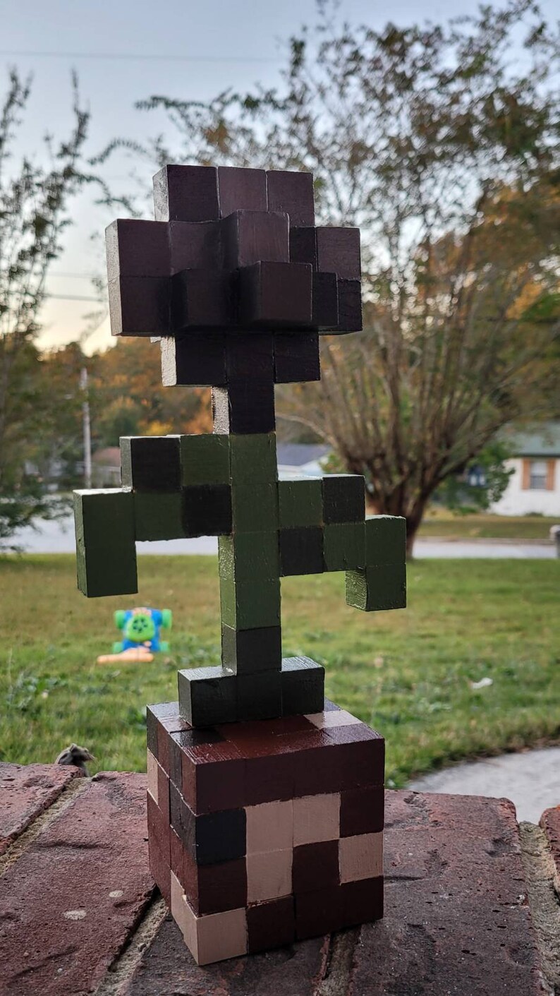 Estatuas de flores de Minecraft - Etsy México