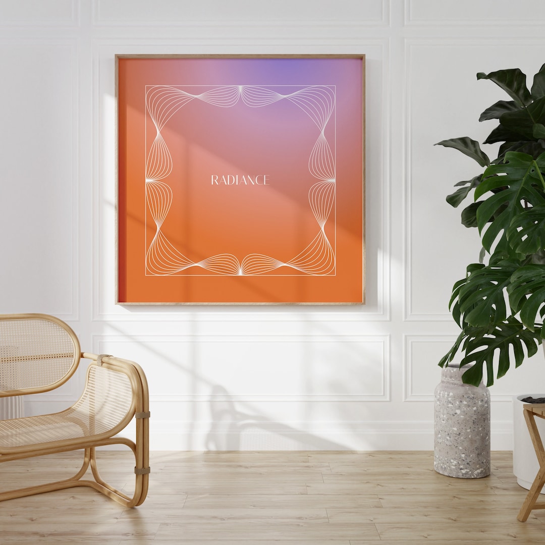 Radiance Aura Poster | Physical Square Print | Meditation | Grain ...