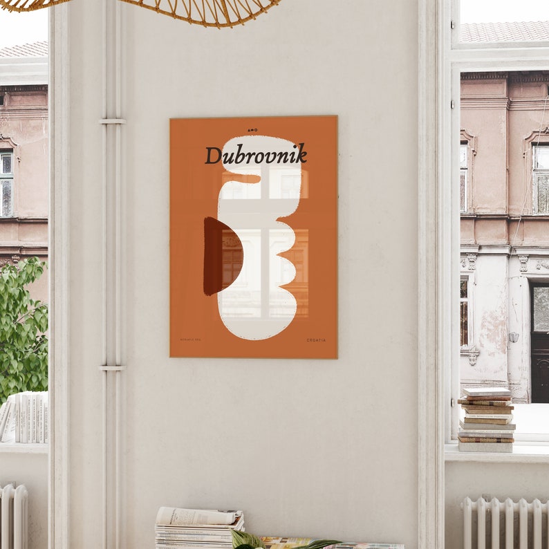 Dubrovnik Croatia Poster Physical Print Aesthetic Travel Boho Wall Art ...