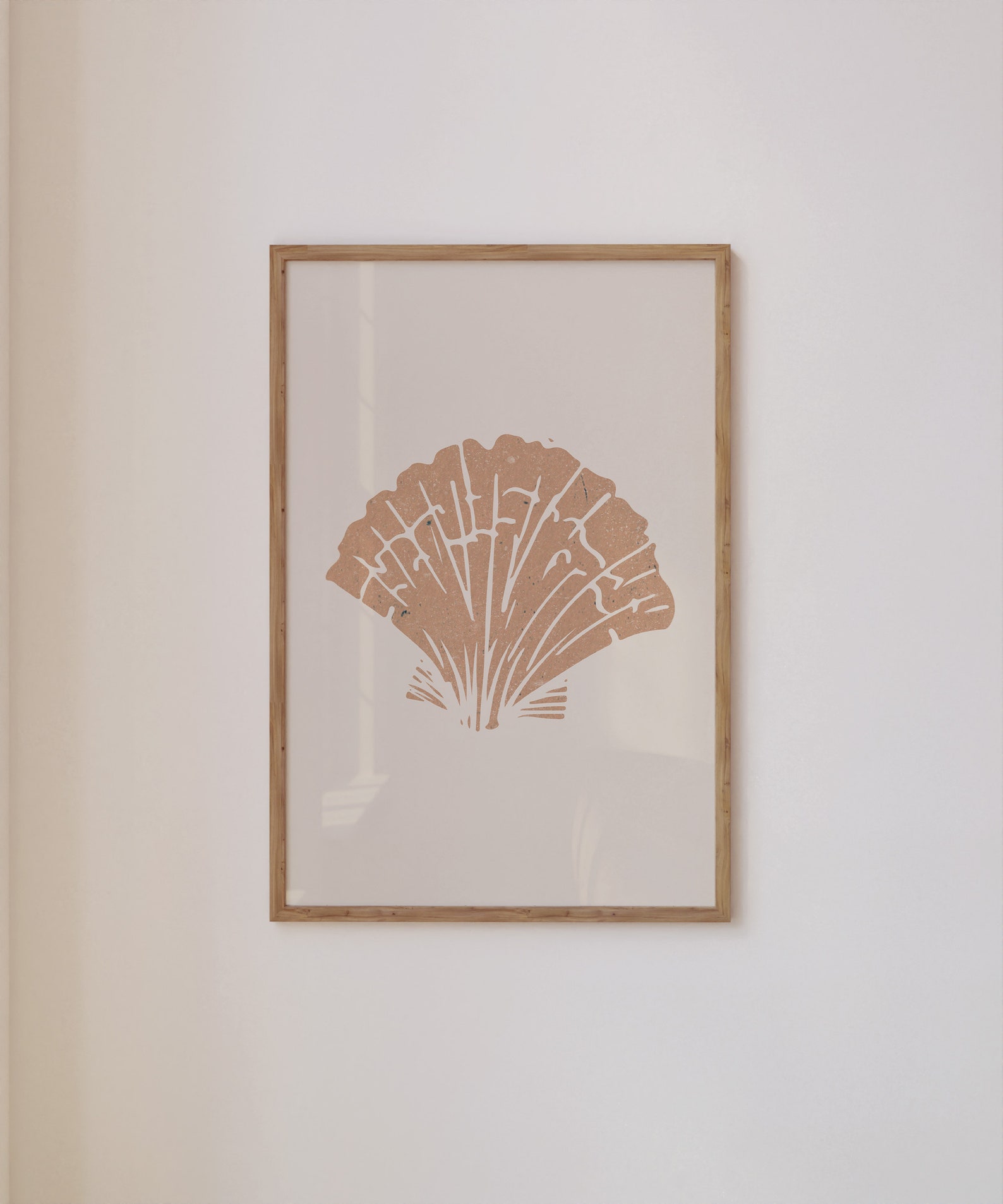 Scallop Seashell Poster | Physical Print | Aesthetic | Beach Boho ...