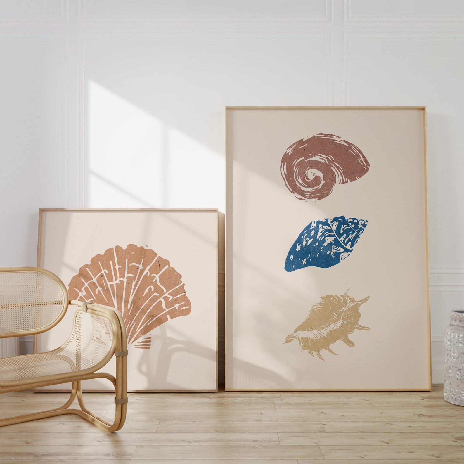 Scallop Seashell Poster | Physical Print | Aesthetic | Beach Boho ...