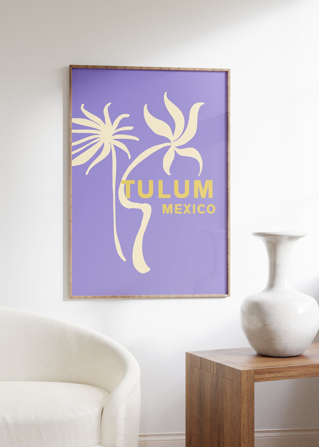 Tulum Poster | Physical Print | Eclectic Boho | Beach Boho | Wall Art ...