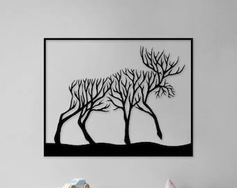 Laser Cut Elk Wall Art - Etsy