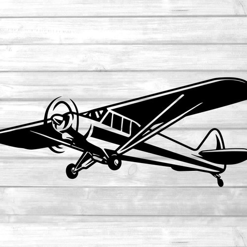 Piper Cub Airplane Svg / Aviation Svg /aircraft Svg / Mountain - Etsy
