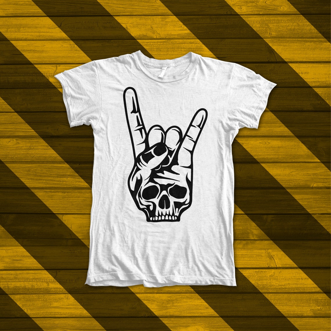 Rock N Roll Skull Svg / Rockers Skeleton Clip Art / Printable - Etsy