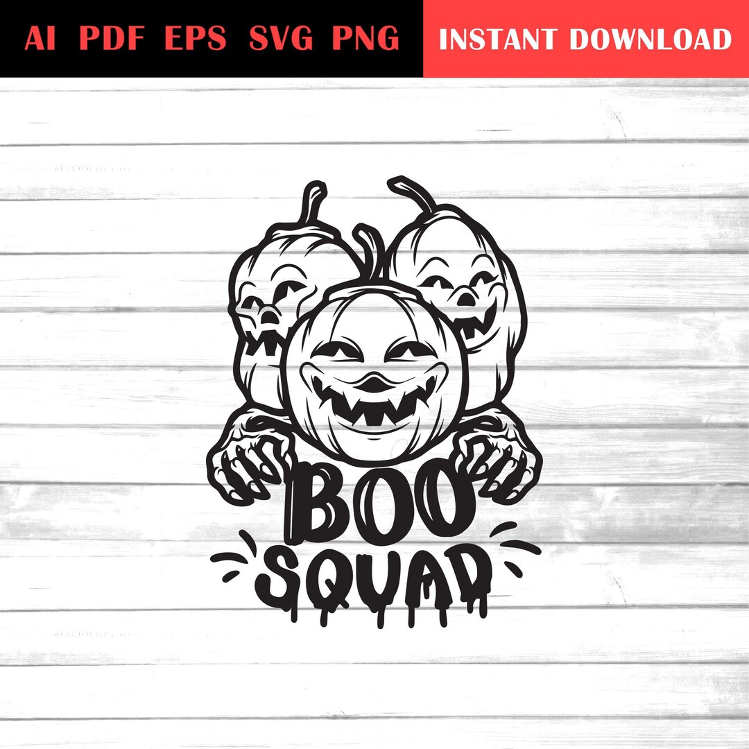 Pumpkins Svg , Boo Squad Svg , Halloween Shirt ,cute Pumpkins ...