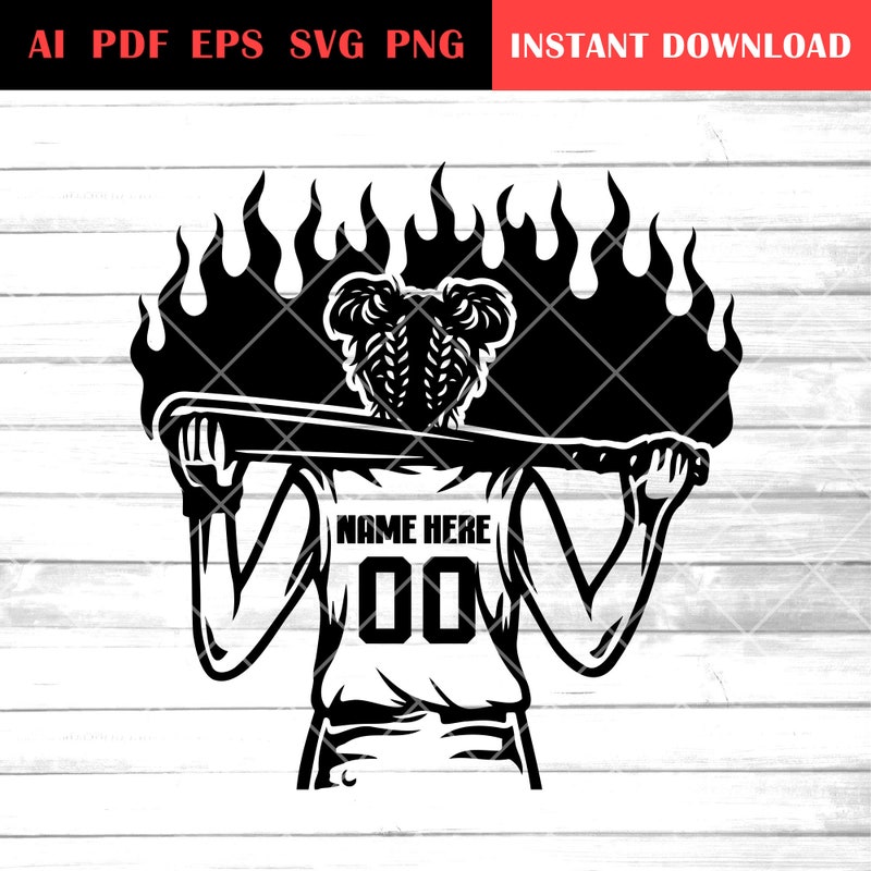 Softball Fire - Etsy