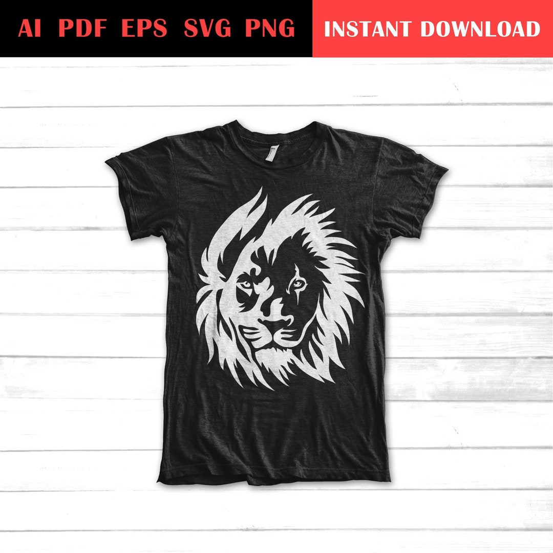 Fierce Lion Face Svg / Lion King Scar Face Svg / Warrior Lion Clip Art ...