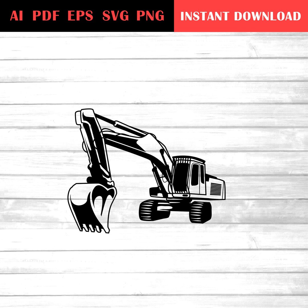 Excavator Operator Svg / Construction Truck Driver Png / Heavy ...