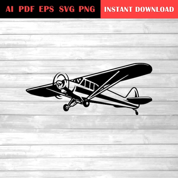 Piper Cub Pilot SVG / Piper Aircraft Aviation Png / Printable - Etsy