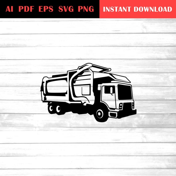 Garbage Truck Operator Svg / Garbage Collector Cut File / - Etsy