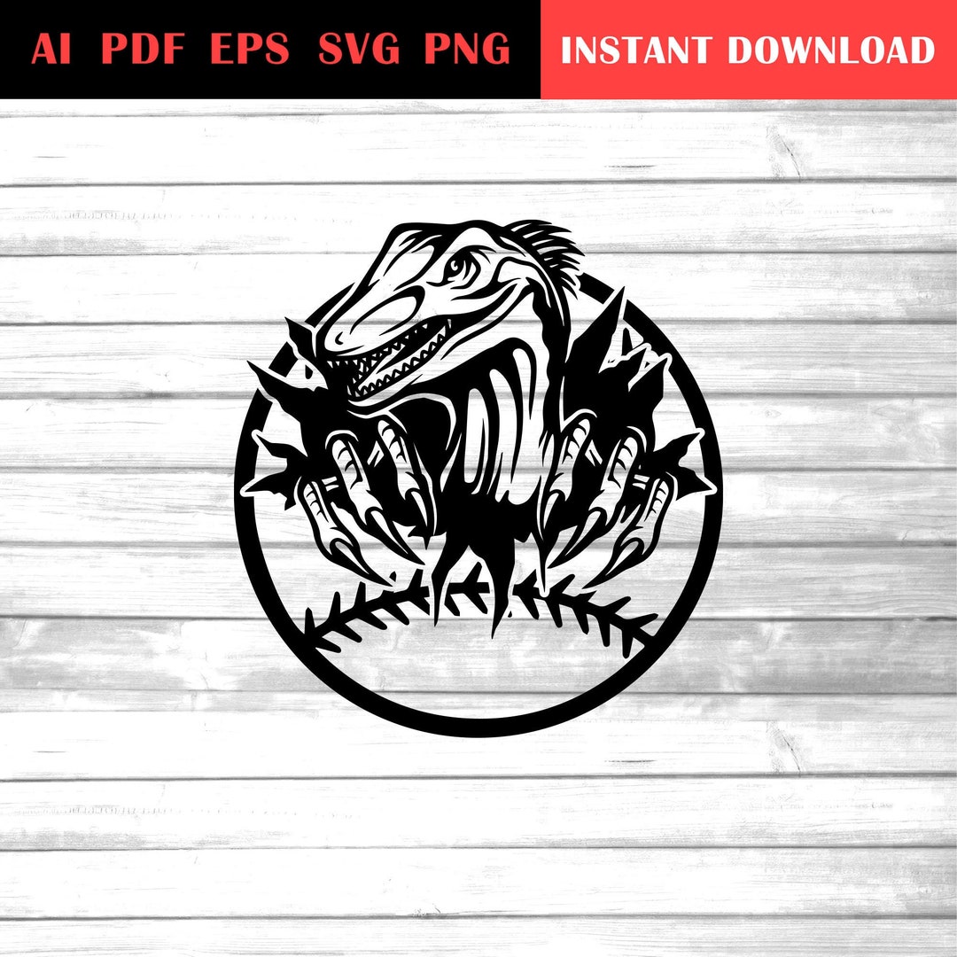 Raptor Baseball Sports Team Svg / Printable Baseball Player Design Png ...