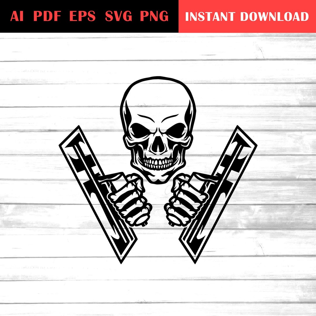 Skull Drywall Trowel Svg , Skull Mason Svg , Skeleton Worker , Skull ...