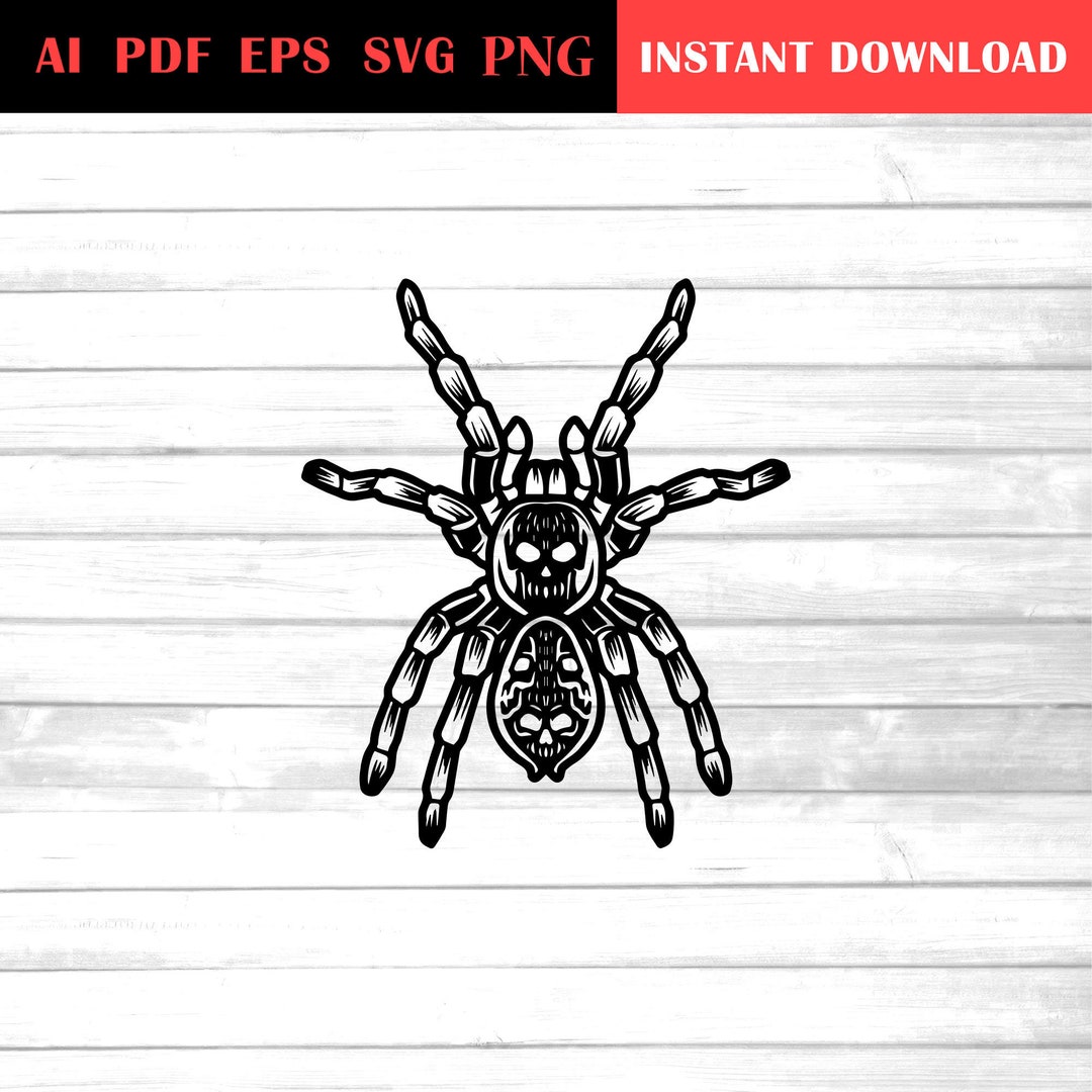 Tarantula,skull , Svg, Spider, Png ,pdf, Printable ,clip Art , Cricut ...