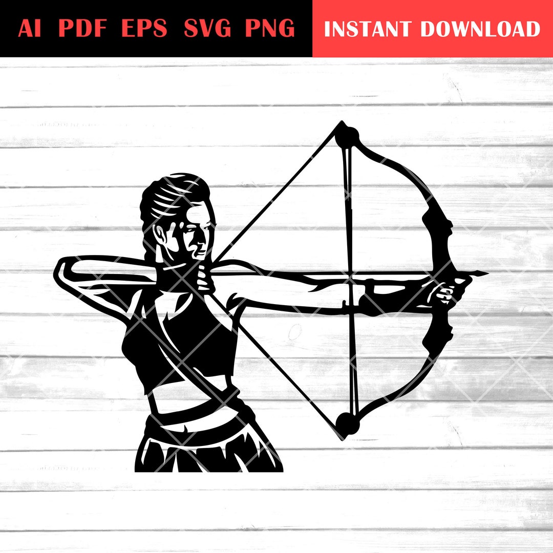 Archery Svg | Lady Archer | Bow Arrow Svg | Woman Archery | Cricut | Ai ...
