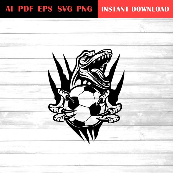 Raptor Wall Scratch Soccer Football Ball Svg / Football Logo - Etsy
