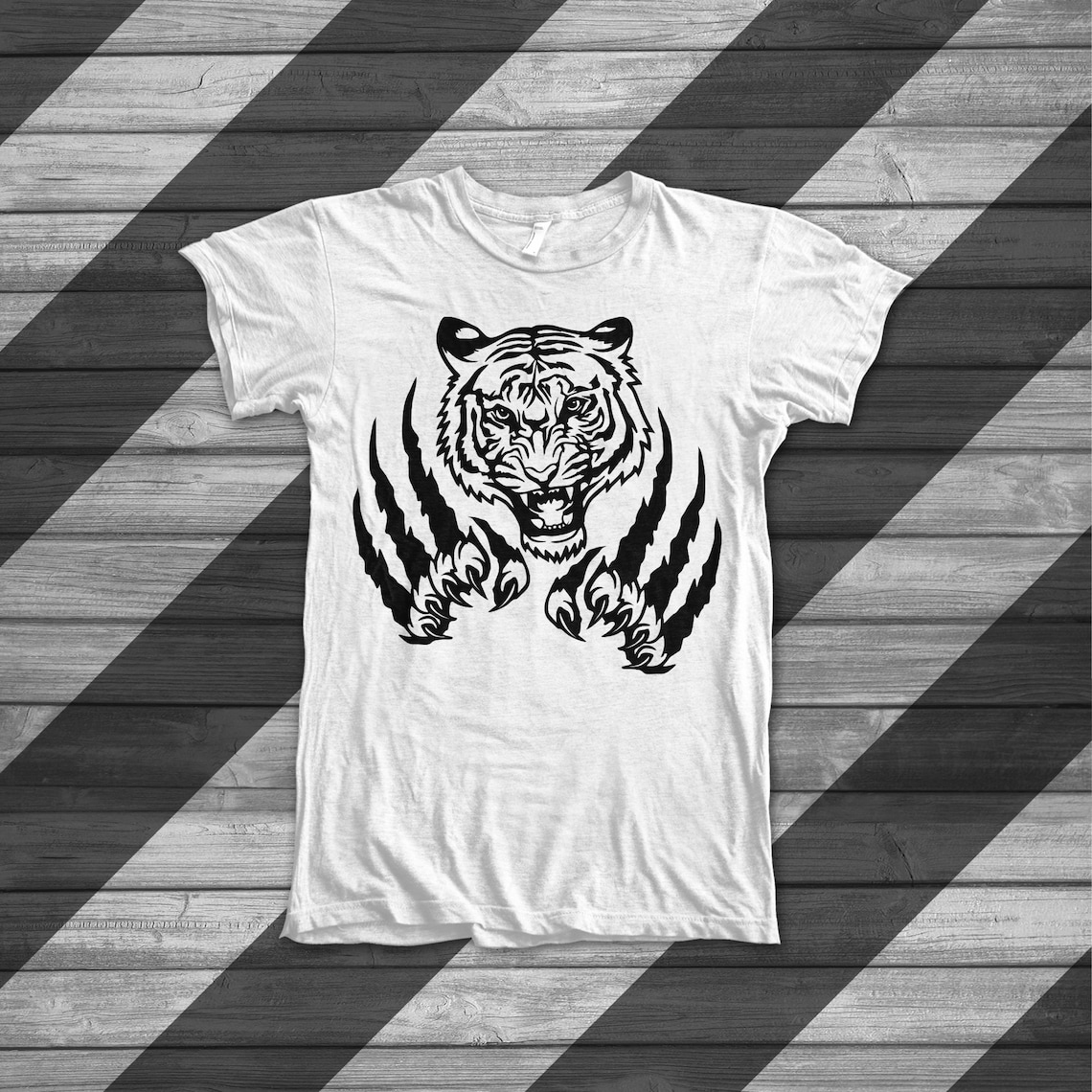Fierce Tiger Scratch Svg / Tiger Face Claw Scratch Clip Art / - Etsy