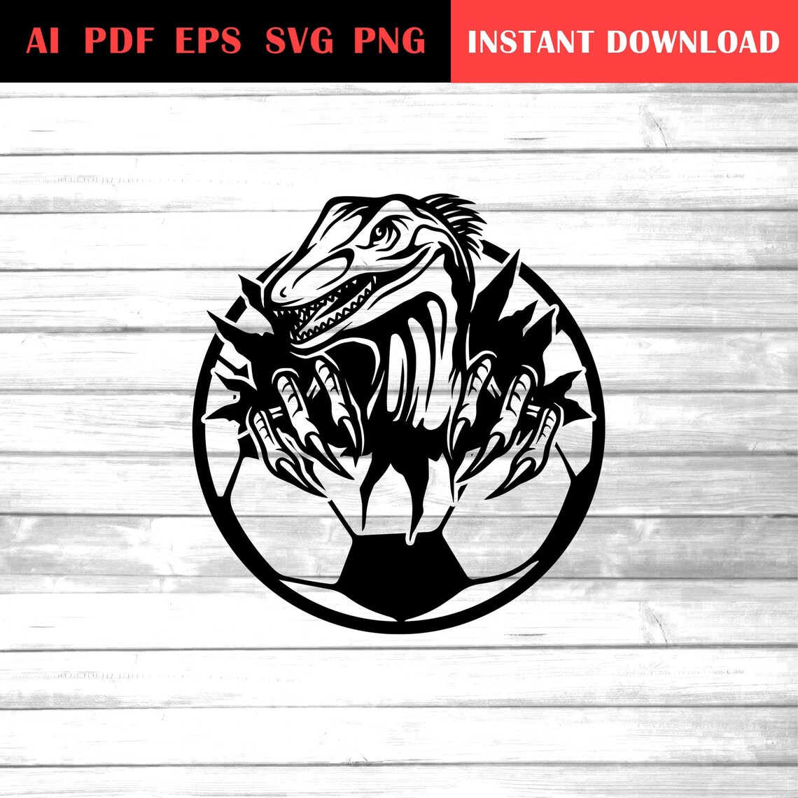 Raptor Soccer Sports Team Svg / Printable Soccer Player Design - Etsy