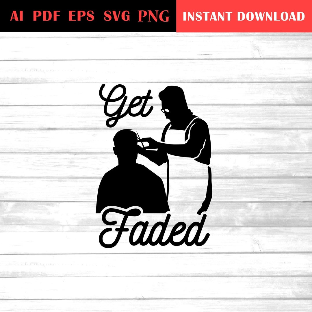 Get Faded SVG / Barbershop Design Png Clip Art Hair Style Faded Haircut ...