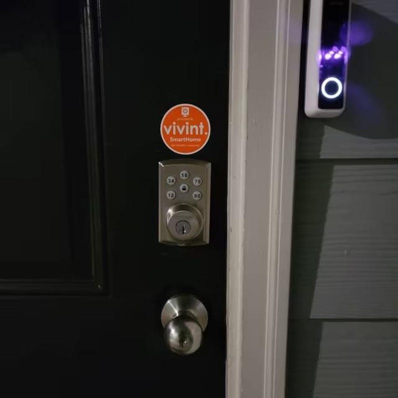 Vivint Security Yard Sign With 4 Window/door Stickers - 28" Aluminum ...