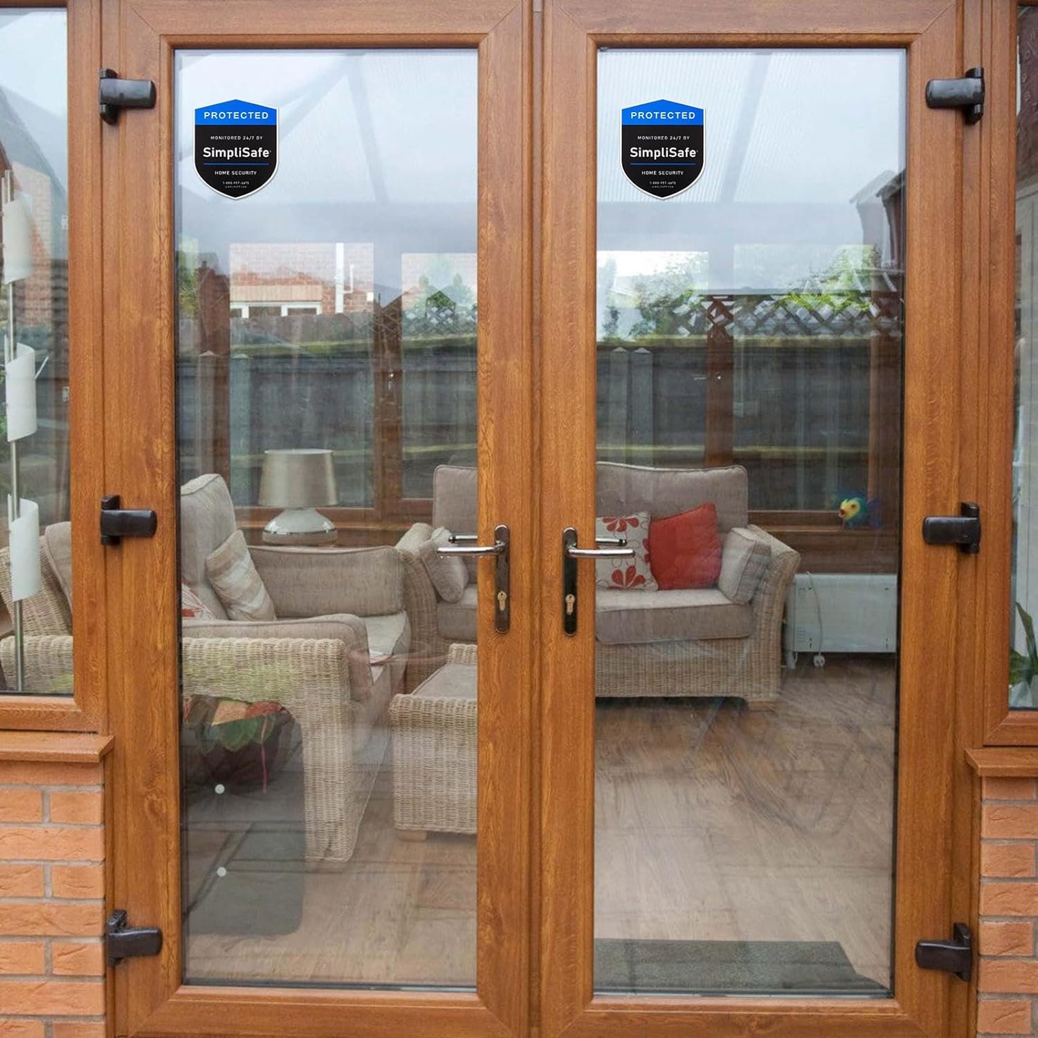 5 Simplisafe Window Stickers - Weatherproof UV Protection - Double ...