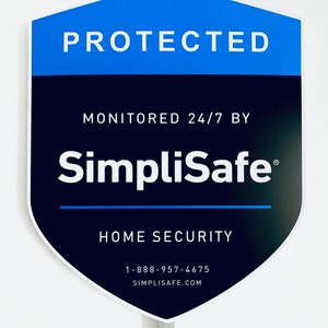 Simplisafe Security Yard Sign + 4 Window Stickers - Etsy
