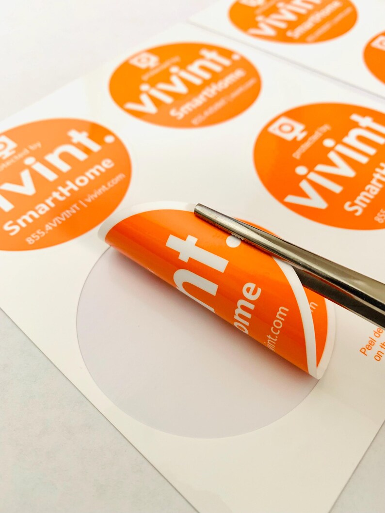 Vivint Security Yard Sign With 4 Window/door Stickers - 28" Aluminum ...