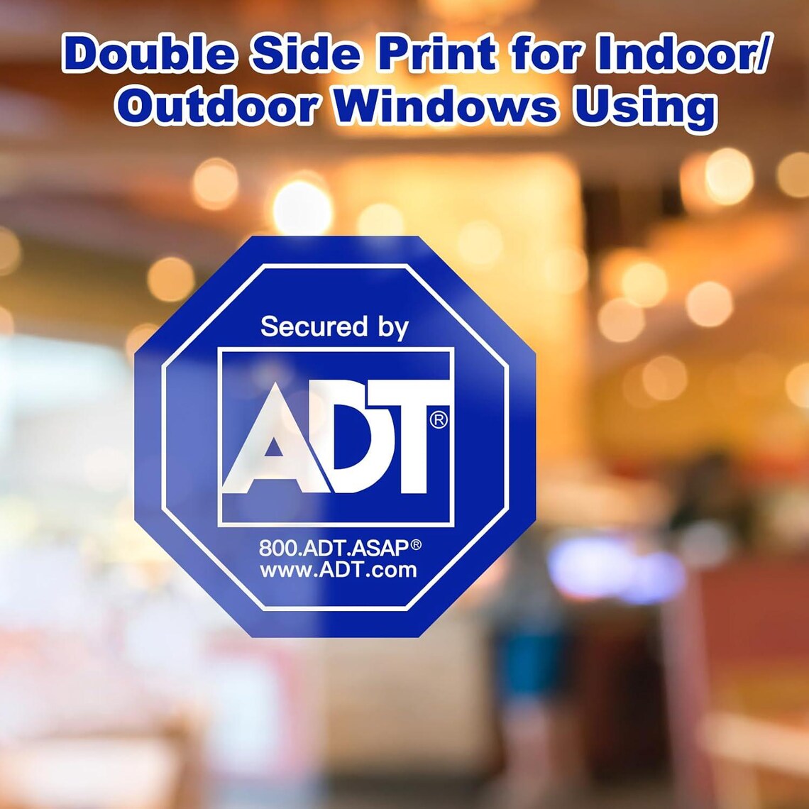 ADT Security Stickers: HD Printed Window Decals - 12 Pack - Etsy